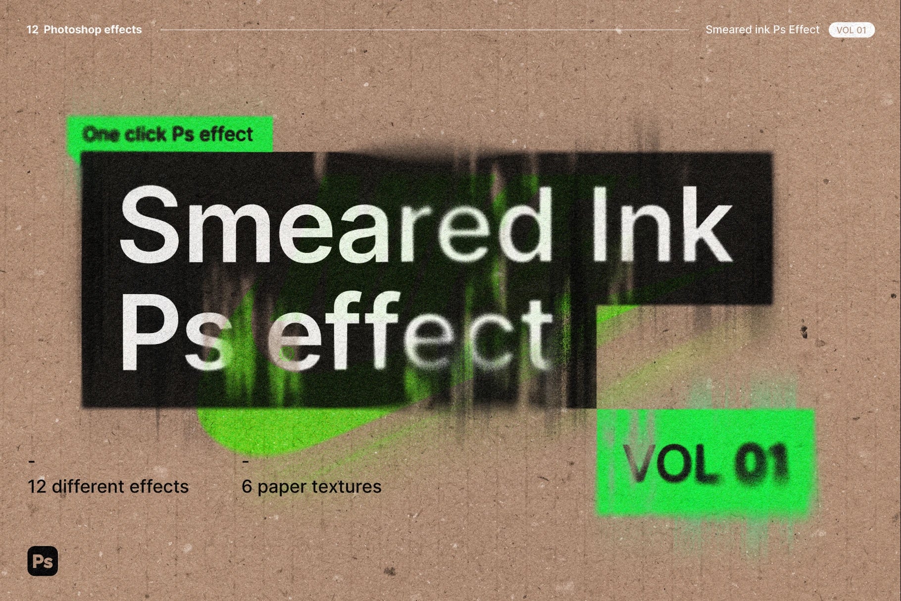 Smeared Ink – Photoshop Effect – Hello Mocku