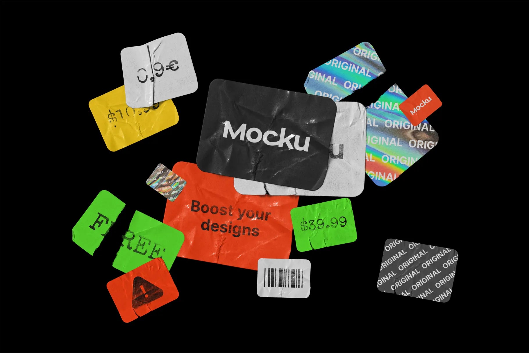 FREE Pricing Sticker Mockups Pack – Hello Mocku